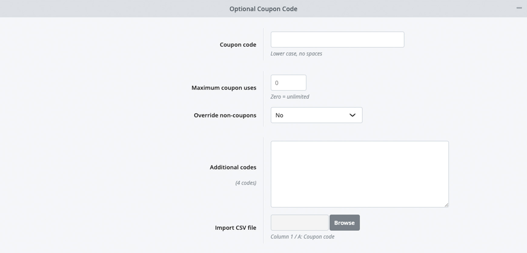 How to set up discounts - Bluepark.co.uk
