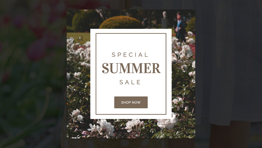 How to create and design popups - Bluepark.co.uk