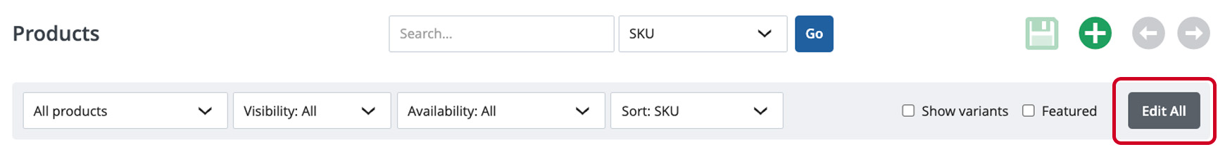 How to use the Bulk Product Editor - Bluepark.co.uk
