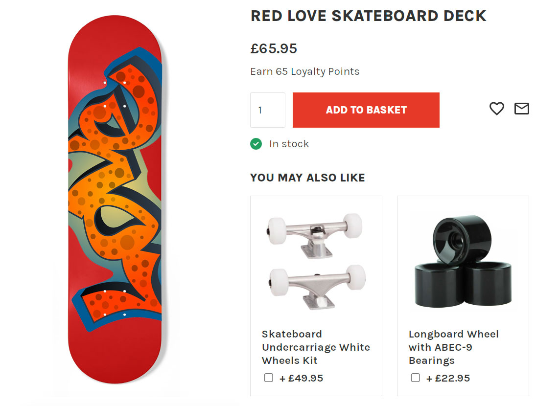 How to offer optional add-on products - Bluepark.co.uk