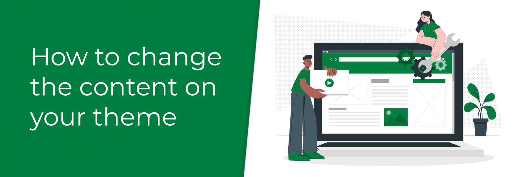 How to change the content on your theme - Bluepark.co.uk