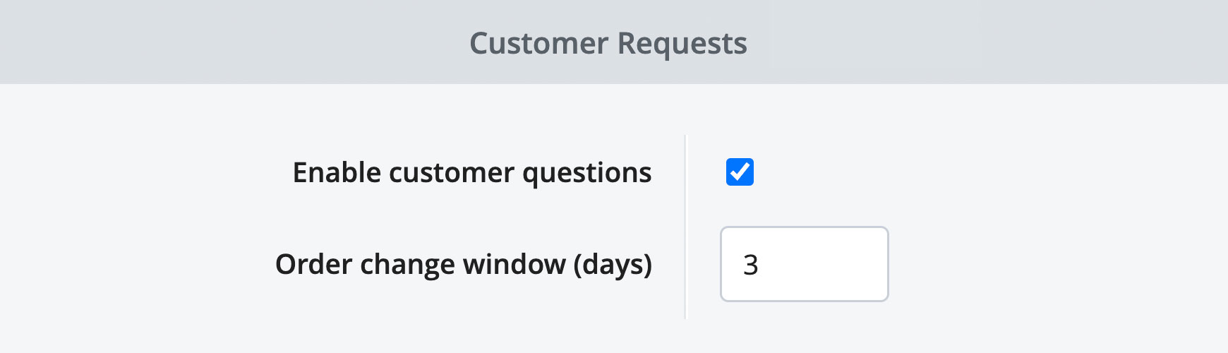 Allow customers to ask questions about their order - Bluepark.co.uk