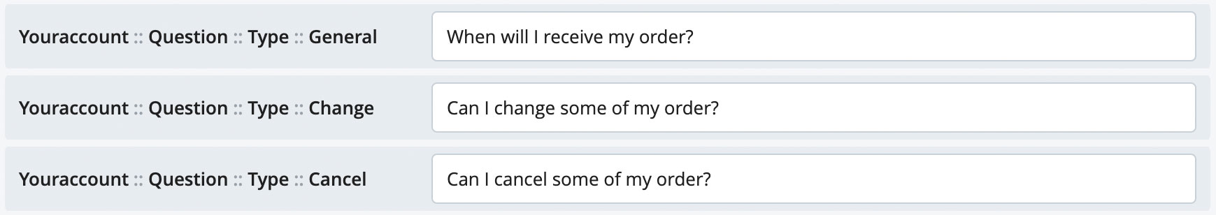 Allow customers to ask questions about their order - Bluepark.co.uk