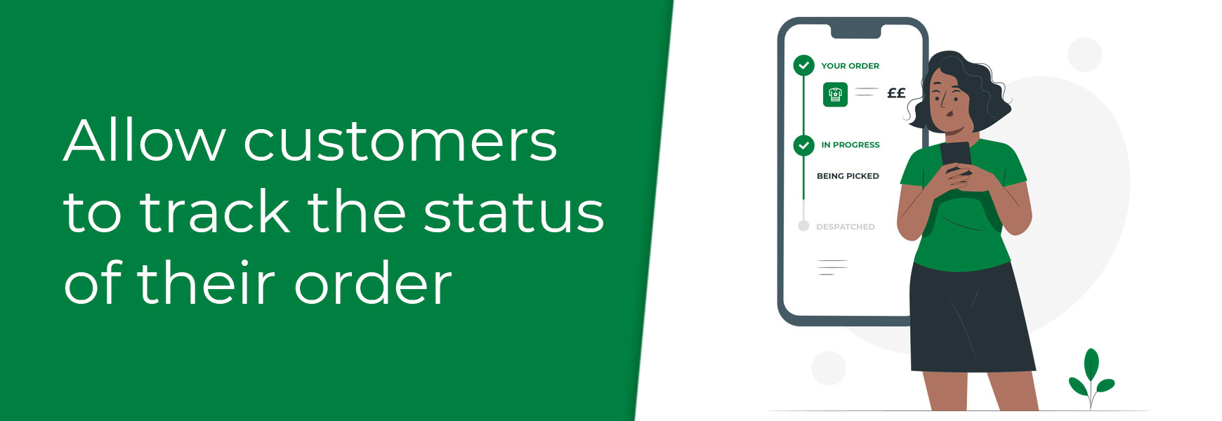 Allow customers to track the status of their order - Bluepark.co.uk