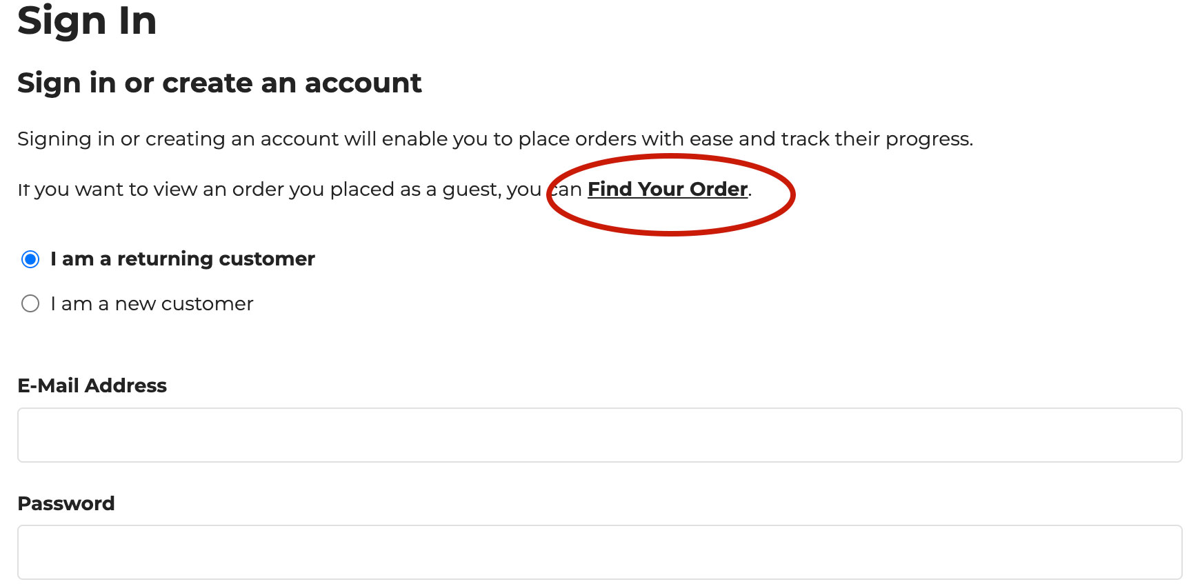 Allow customers to track the status of their order - Bluepark.co.uk