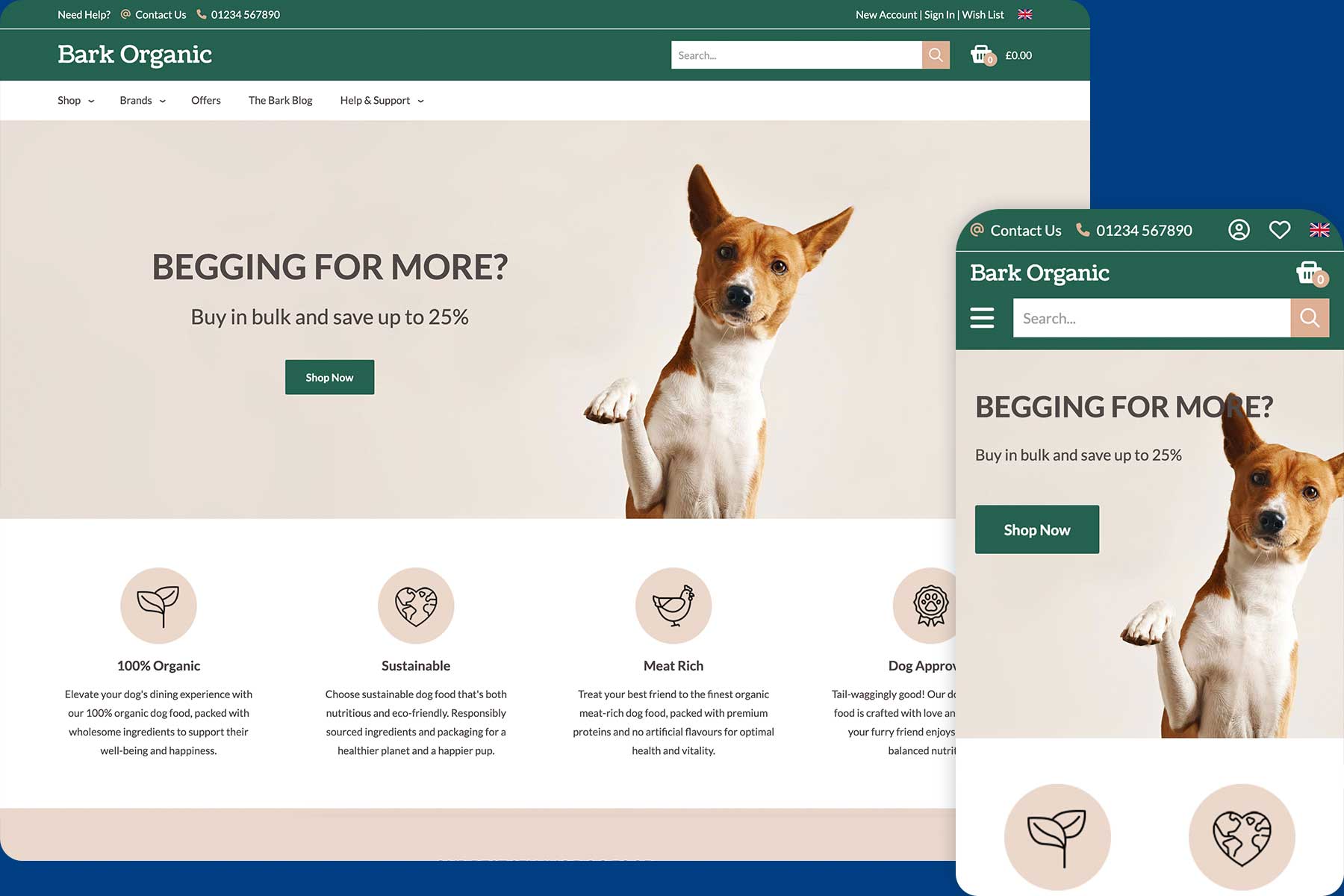 Bark Theme - Ecommerce Website Template - Bluepark.co.uk