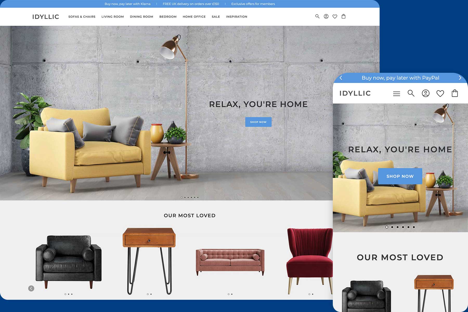 Idyllic Theme - Ecommerce Website Template - Bluepark.co.uk