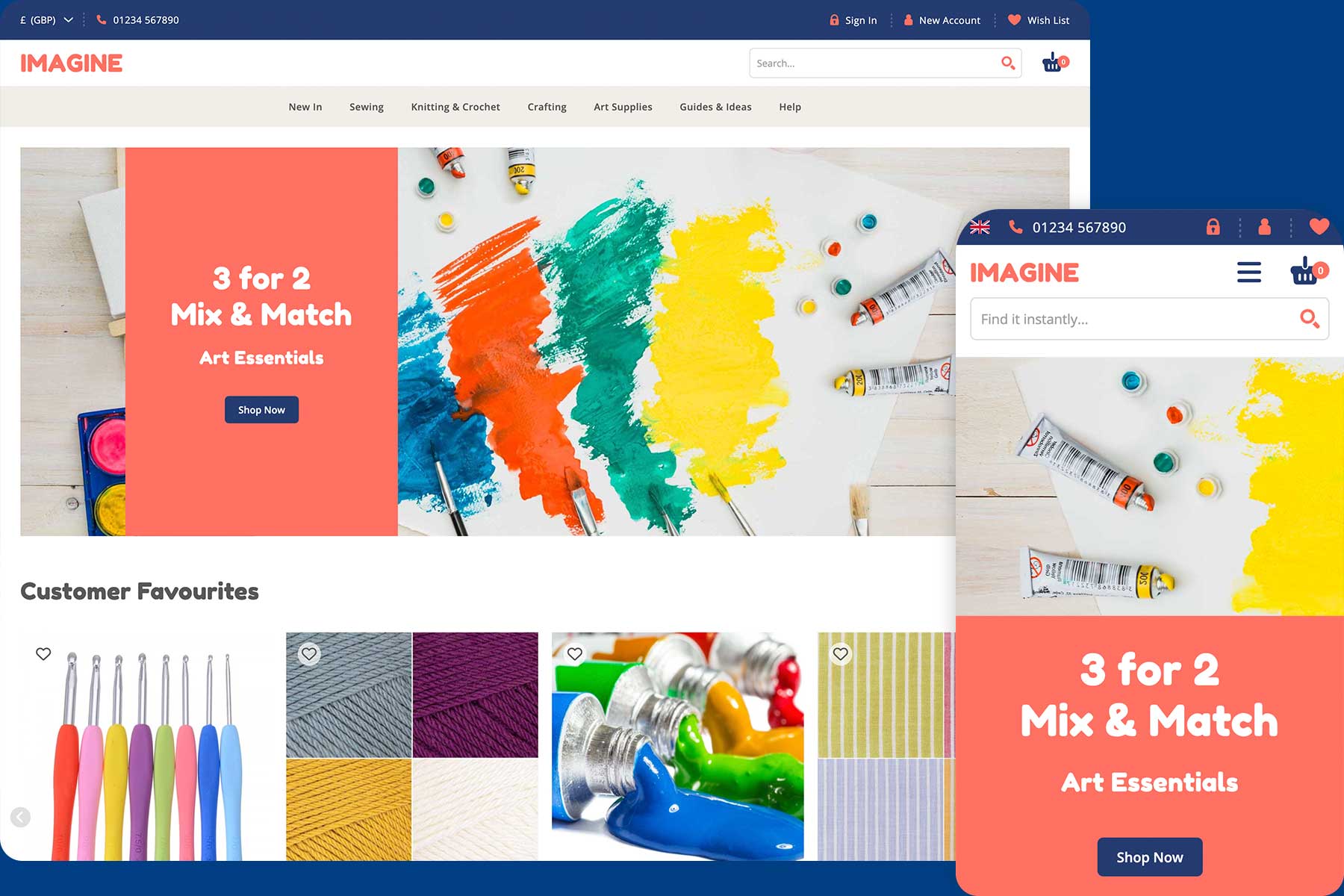 Imagine Theme - Ecommerce Website Template - Bluepark.co.uk