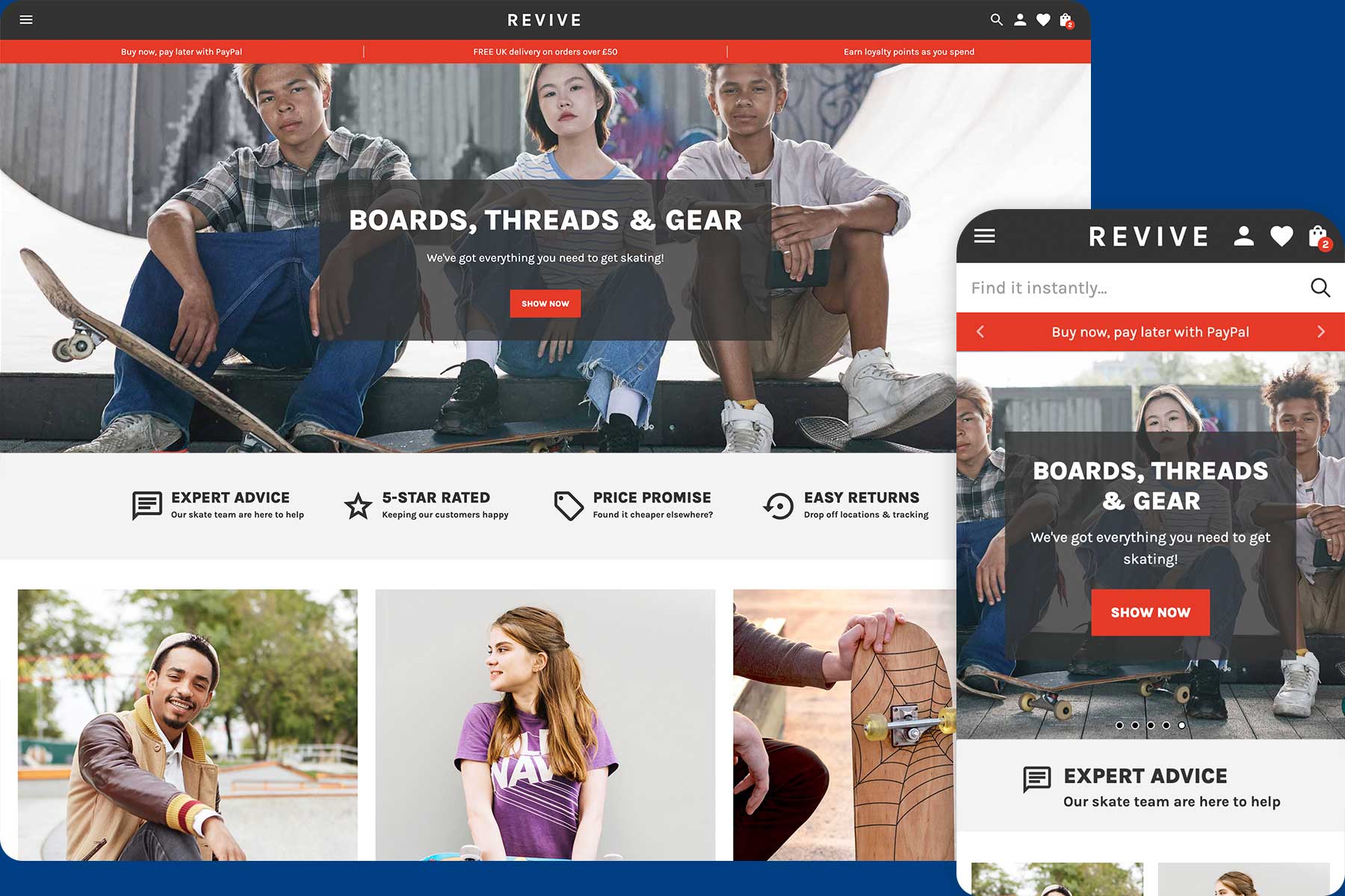 Revive Theme - Ecommerce Website Template - Bluepark.co.uk