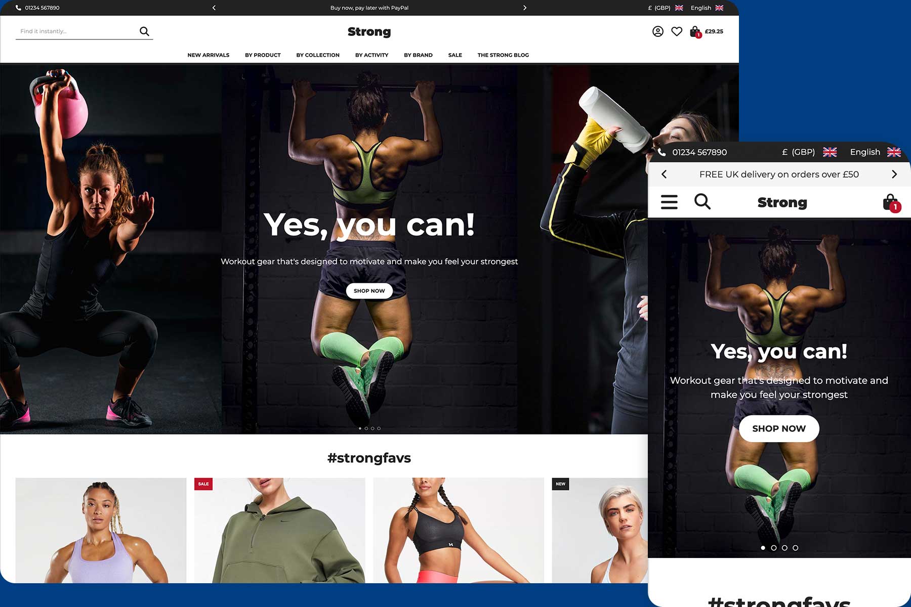 Strong Theme - Ecommerce Website Template - Bluepark.co.uk