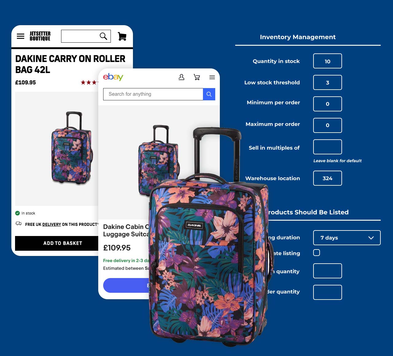 Sell on eBay directly from your online shop - Bluepark.co.uk