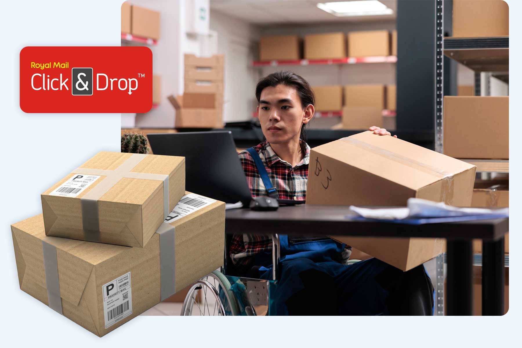 Despatch orders via Royal Mail Click & Drop - Bluepark.co.uk