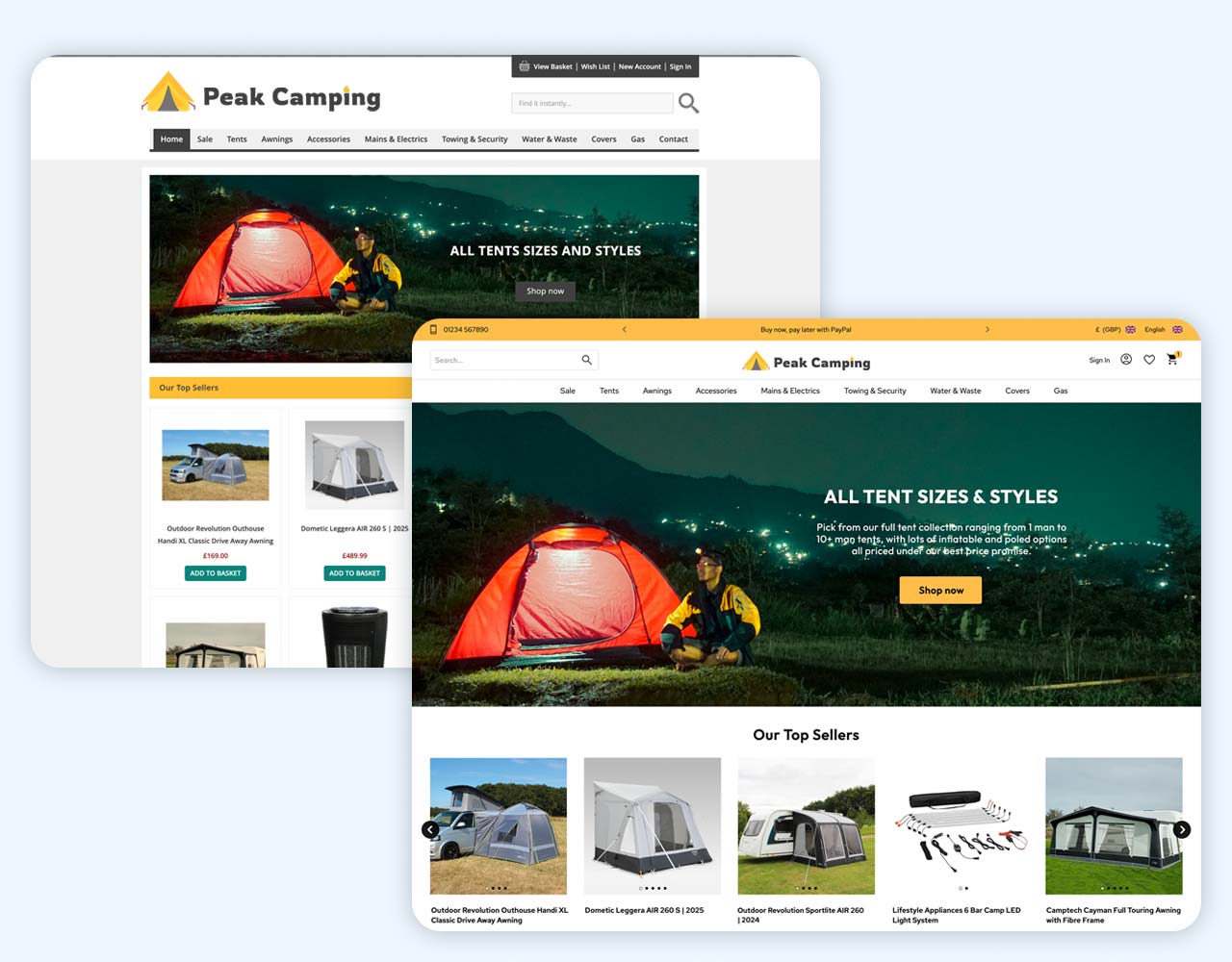 Easy website redesign with Template Switch - Bluepark.co.uk