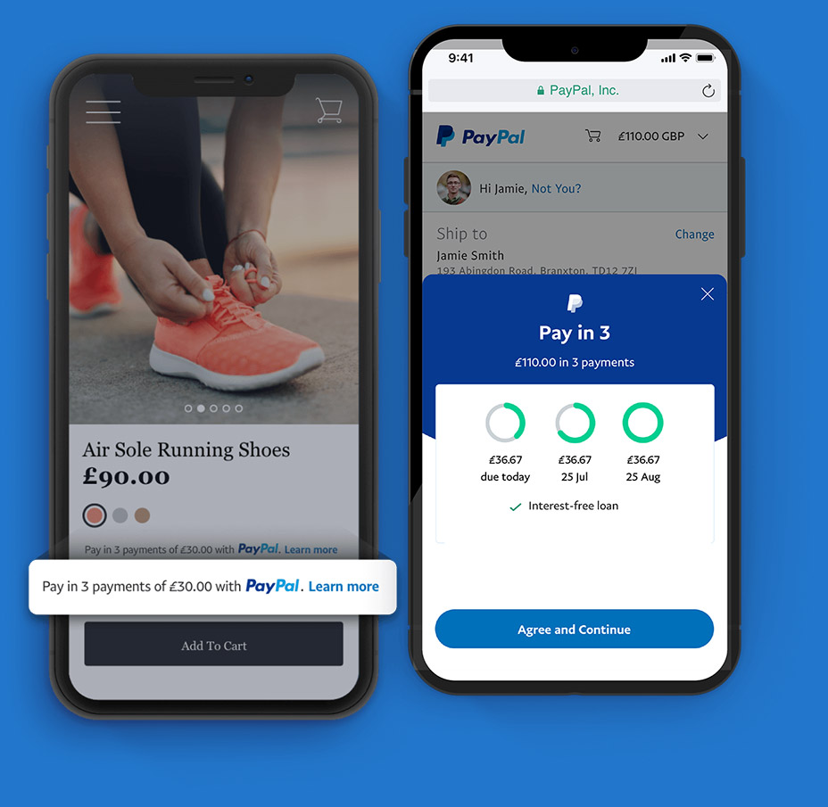 Offer PayPal & Pay in 3 on your online shop - Bluepark.co.uk